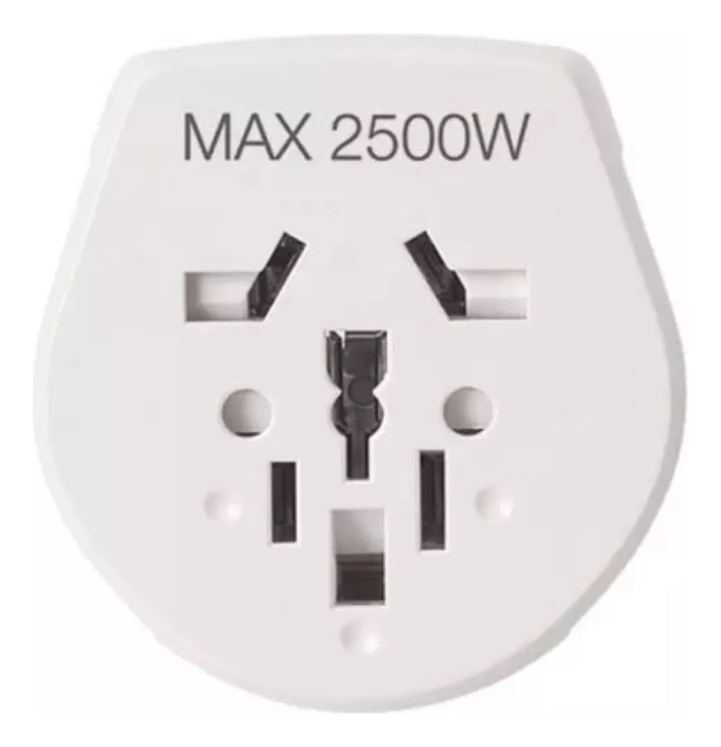 Adaptador Con Ficha Schuko Salida Multiformato Blanco Vivion – kirkor