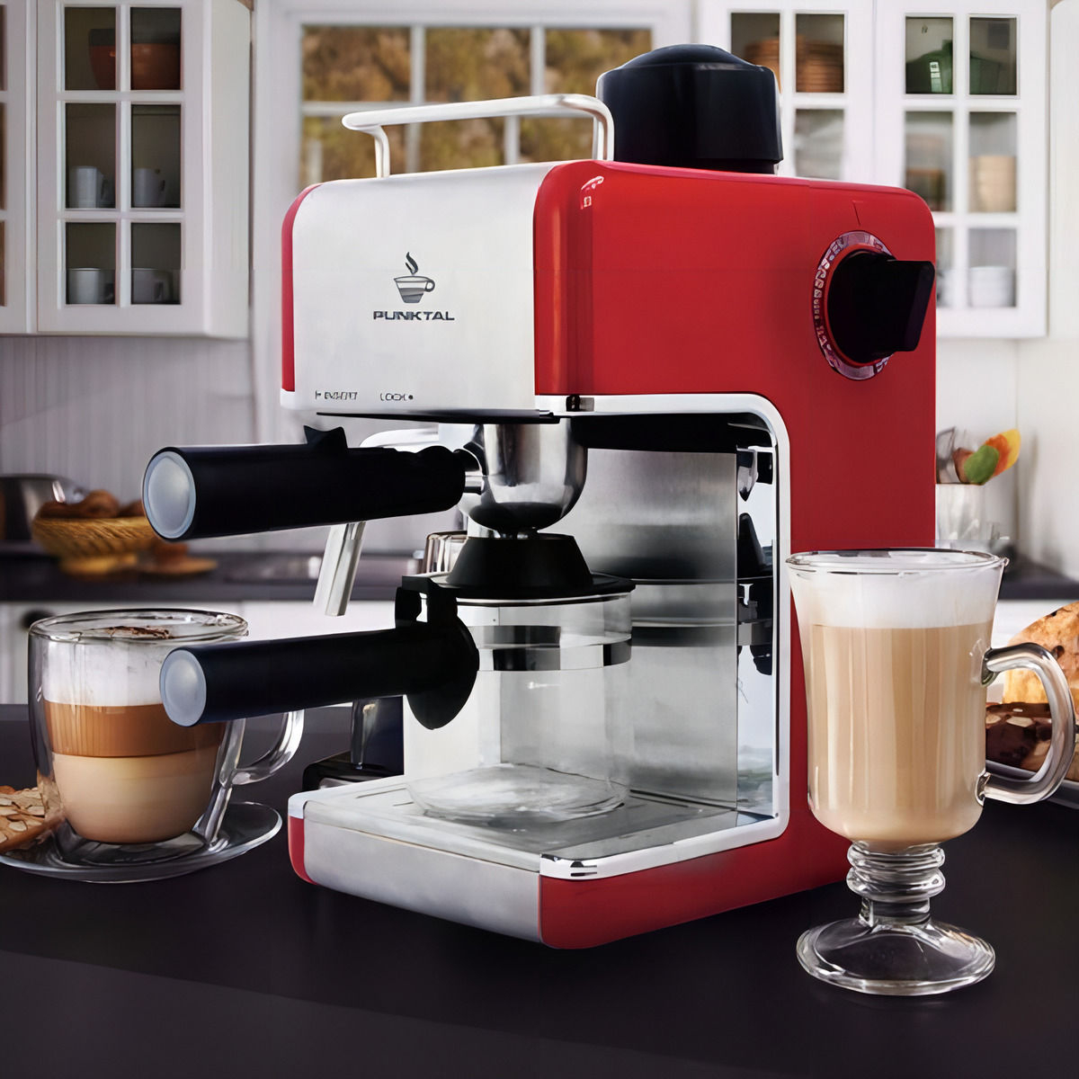 Cafetera Punktal Pk-c103 Maquina Capuchino Cafe Expresso Col – kirkor